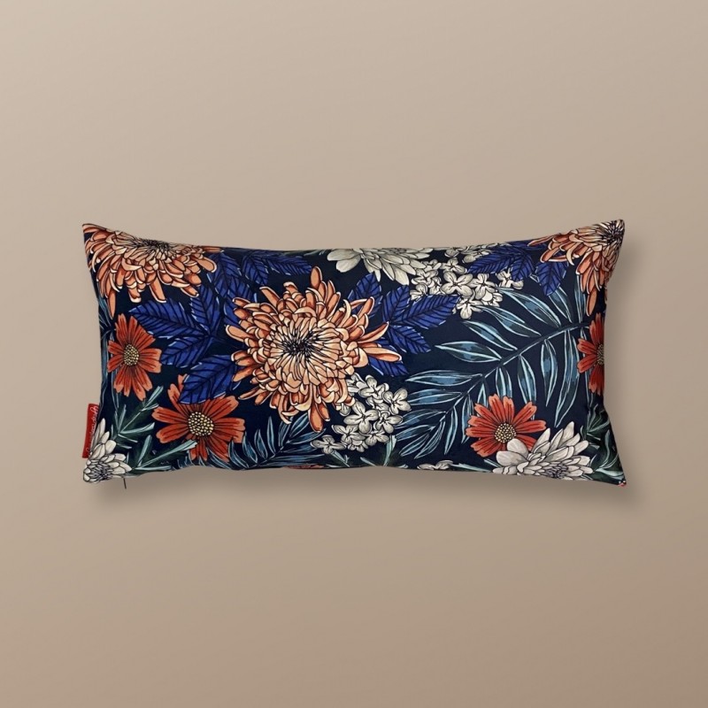 Coussin Velours de Fleurs - A partir de 35€ - 60x30cm - Les Ateliers de Lo